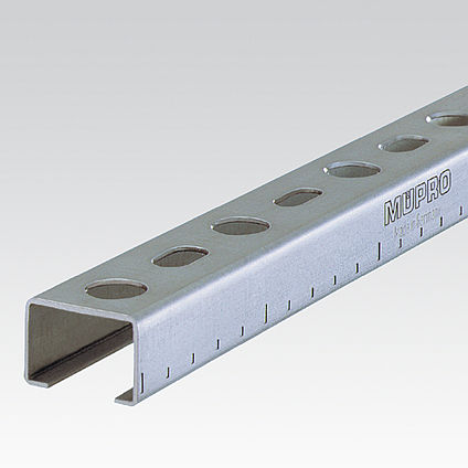 Assembly rail - MPC series - MÜPRO - steel / ball