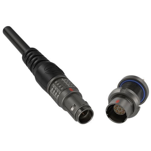 Push-pull connector - D Series - LEMO - data / PCB / overmolded