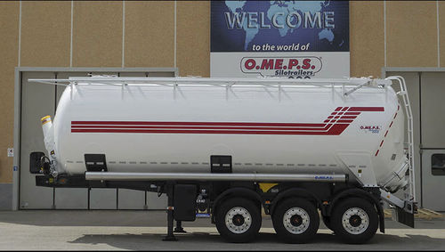 Tilting semi-trailer - CR 40 - OMEPS - silo / 3-axle / towed