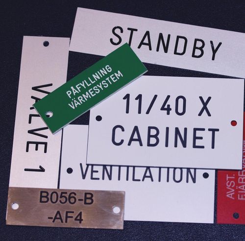 Metal label - PE series - Partex Marking Systems - sheet