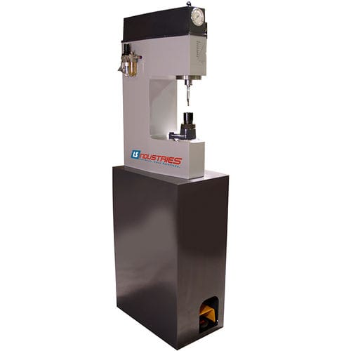 Pneumatic riveting machine - R402 - LS Industries - pedestal
