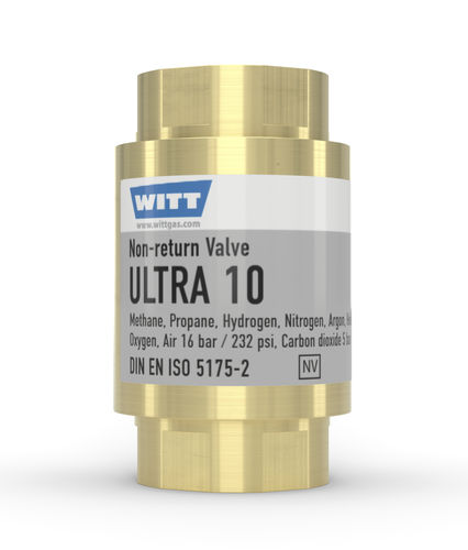 Gas non-return valve - ULTRA 10 - WITT-Gasetechnik - DIN / threaded ...