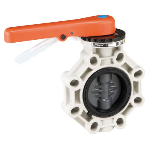 Butterfly valve - UP.84.SS.FGEP - Cepex SER - lever / pneumatic / electric