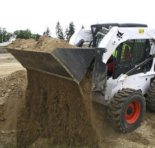 Combination bucket - BOBCAT - for skid steer loaders