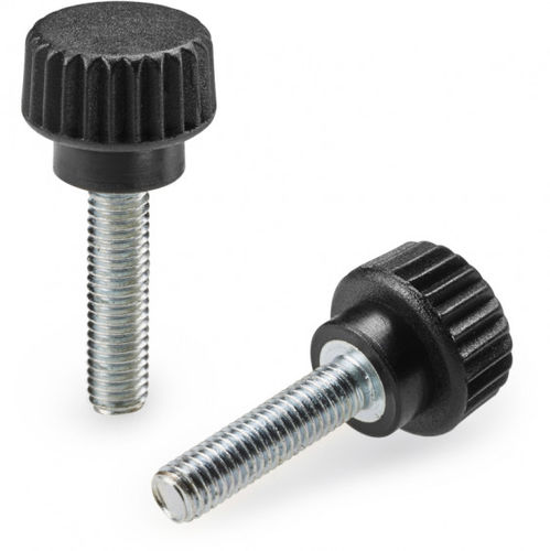 Threaded knob - H759 - Boteco - knurled / round / steel