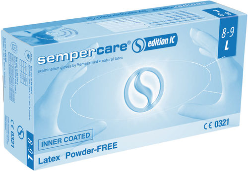 Clean room glove - Sempercare® edition IC - Sempermed - chemical protection / latex / powder-free