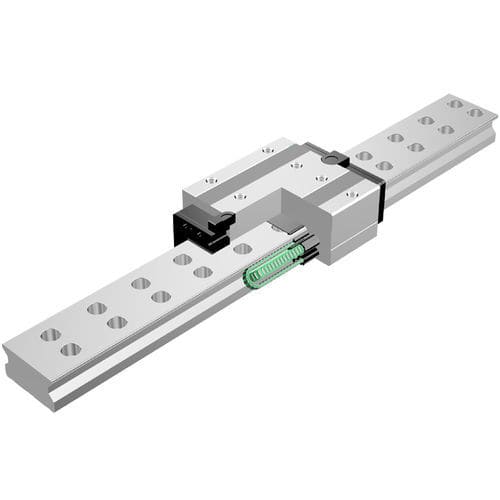 Caged roller linear guide - SRW series - THK - wide / maintenance-free ...