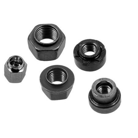 Hexagonal nut - Lisi Automotive - cylindrical / flange / knurled