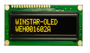 OLED display - Plus Opto - 17-segment / 2-line / with built-in electronics