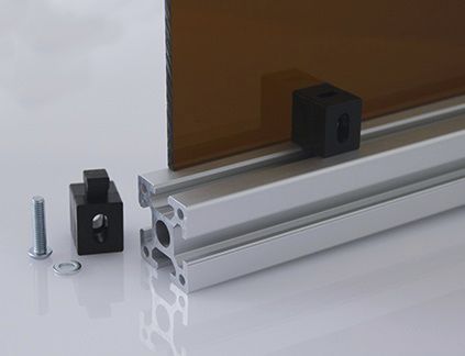 Profile panel-mounting block - 6.21 series - Modular Assembly Technology
