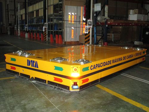 Heavy load automated guided vehicle - DTA - optic guiding ...