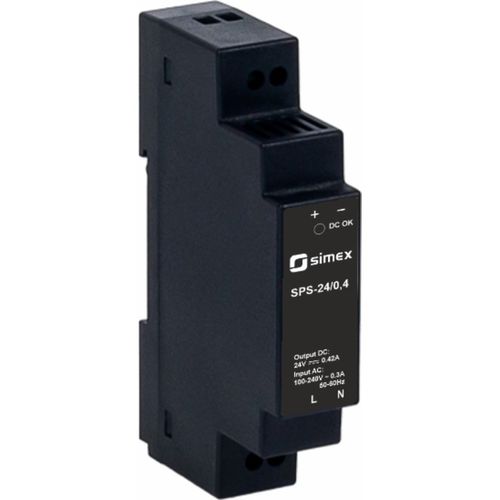 DIN rail power supply - SPS-24/0,4 - SIMEX Sp. z o.o. - AC/DC / single ...