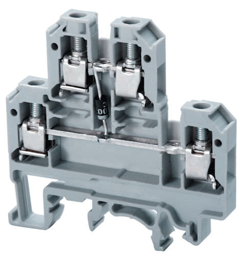 DIN rail-mounted terminal block - CDL4U(E)D series - Connectwell ...