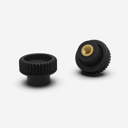 Knurled knob - BK38.0076 series - Bäcker - threaded / round / polyamide