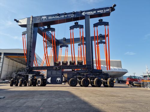 Mobile gantry crane - MBH 1120 - CIMOLAI TECHNOLOGY - for ship loading