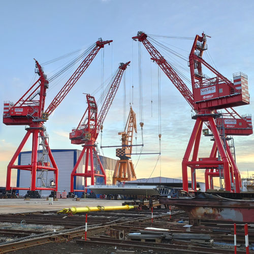 Rail-mounted crane - RBC 100 - CIMOLAI TECHNOLOGY - level luffing / for ...