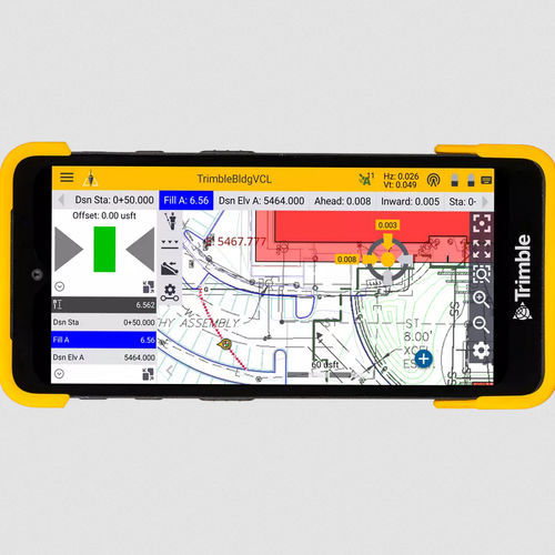 Digital data collector - TDC6 - Trimble Navigation - Construction Division - rugged / portable