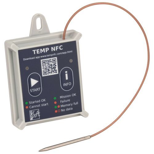 Temperature data-logger - TempNFC RCE -80 - Tecnosoft - NFC / without display / for food ...