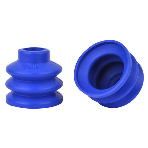 Bellows vacuum suction cup - VacMotion - circular / NBR / silicone