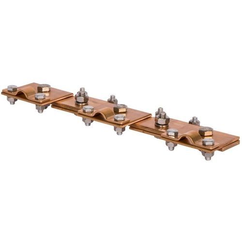 Copper busbar - 25002 series - INGESCO - stainless steel / grounding