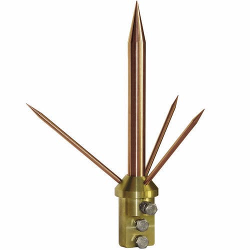 Stainless steel lightning rod - 1100 series - INGESCO - copper