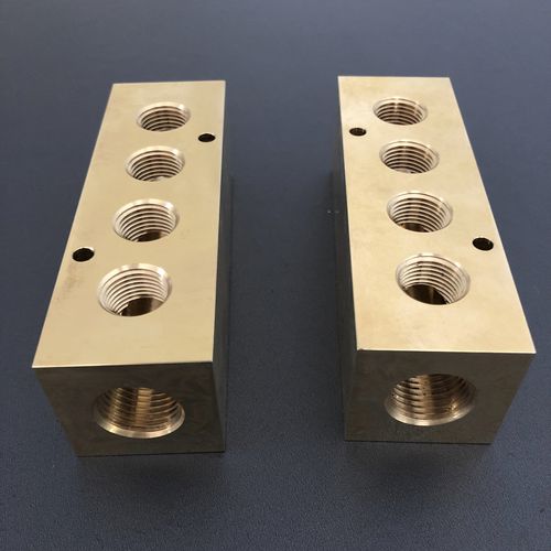 4-way manifold - KINTO ELECTRIC CO., LTD. - brass