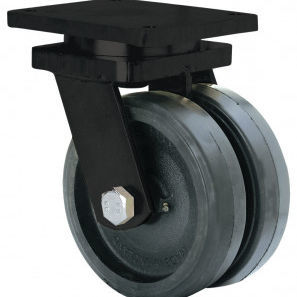 Fixed caster - HLG-HG series - Ruedas Alex - base plate / double / steel