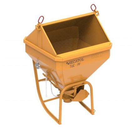 Conical concrete skip - TUC series - Secatol SAS - bottom-opening