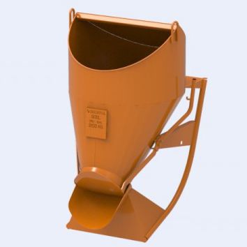 Conical concrete skip - 142C - Secatol SAS - bottom-opening