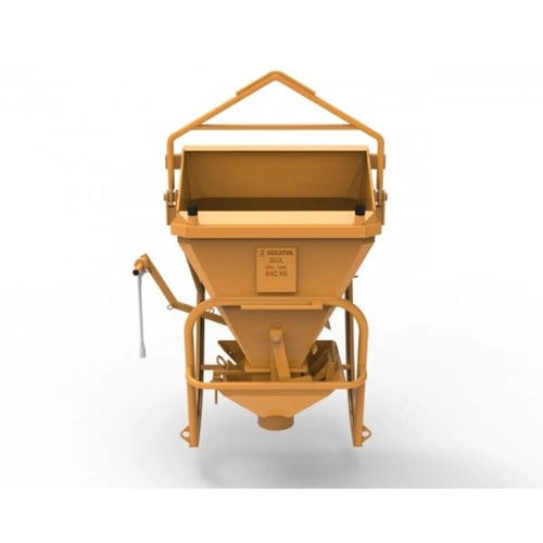 Conical concrete skip - TICD - Secatol SAS - bottom-opening