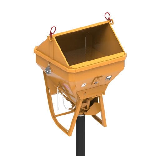 Conical concrete skip - TUC PF - Secatol SAS - bottom-opening