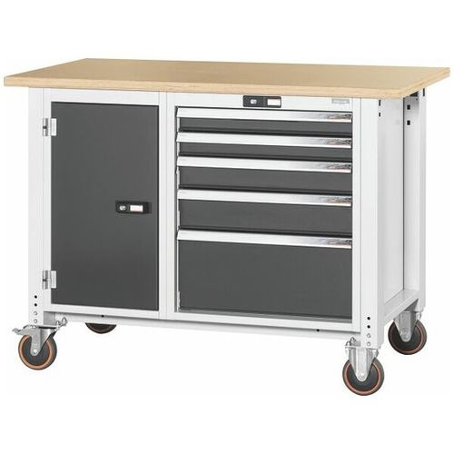 Wall Mounted Workbench With Drawers