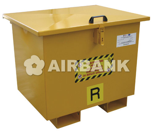 Steel waste container - 250l -500l - 815l - AIRBANK SRL - for hazardous ...
