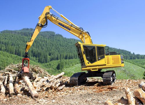 Crawler forestry harvester - PC210LL-10 - KOMATSU Forest