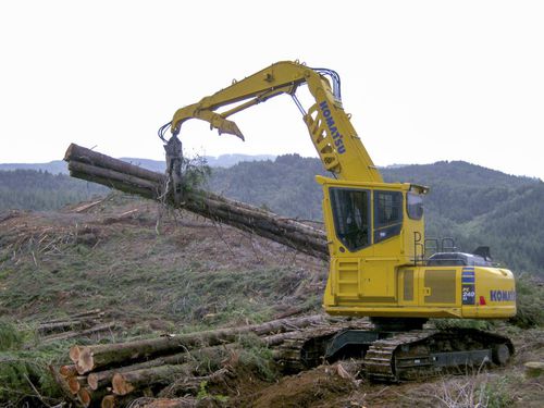 Boom log loader - PC240LL-10 - KOMATSU Forest - track