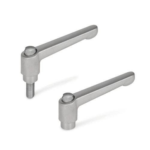 Steel clamping lever - HEK - Inocon GmbH - stainless steel / adjustable ...