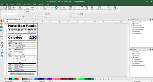 Interface software - Beverage Labeling - TEKLYNX - design / database ...