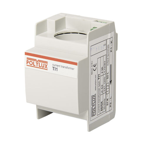 Current transformer - TI1 - POLYLUX S.L. - encapsulated / DIN rail ...