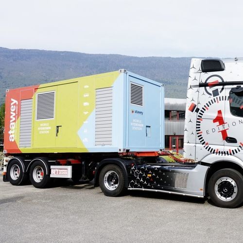 Hydrogen refueling station - Atawey SAS - mobile / 350 bar
