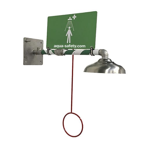 Wall-mounted safety shower - WM1 - Aqua Safety Showers Internatioanl ...