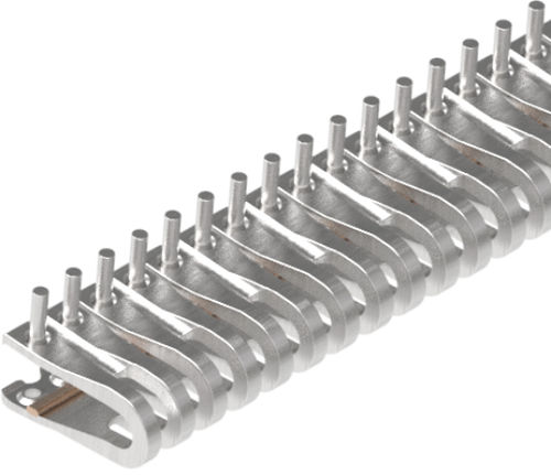 Galvanised steel conveyor belt fastener - H24 - MATO - high-performance