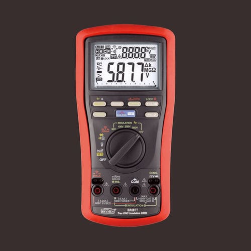 Multimeter with insulation tester - BM877 - BRYMEN - 6000 count digital ...
