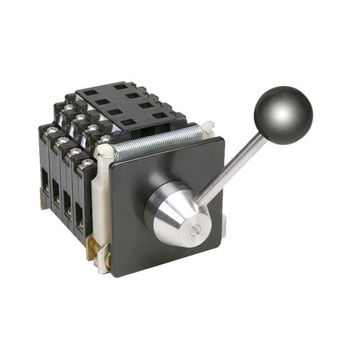 Rotary switch - NS series - J.R. Merritt Controls - lever / spring / 2-pole