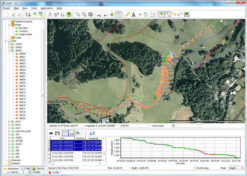 Post-processing software - Javad GNSS, Inc. - database / interface ...