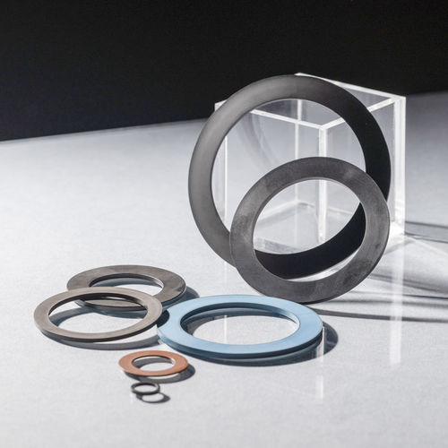 Flat gasket - Rezingom Srl - rubber / round / compression