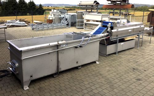 Sweet potato food washing line - Schmatec GmbH - immersion