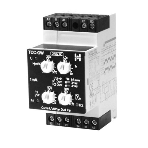 Level control relay - TCC-GW-V2 series - HIQUEL - voltage / current / 2 NO