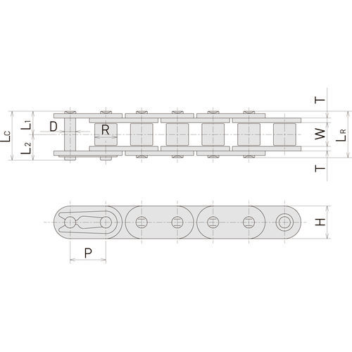Straight side plate chain - F - Sugiyama Chain Co., Ltd. - transmission ...