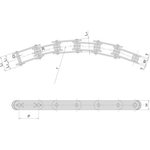 Side-bow chain - SB - Sugiyama Chain Co., Ltd. - transmission / steel ...
