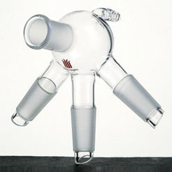 Glassware laboratory adapter - D682440 - Synthware glass - plain receiver